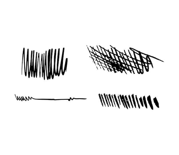 Premium Vector | Scribble texture collection Premium Vector | Scribble texture collection