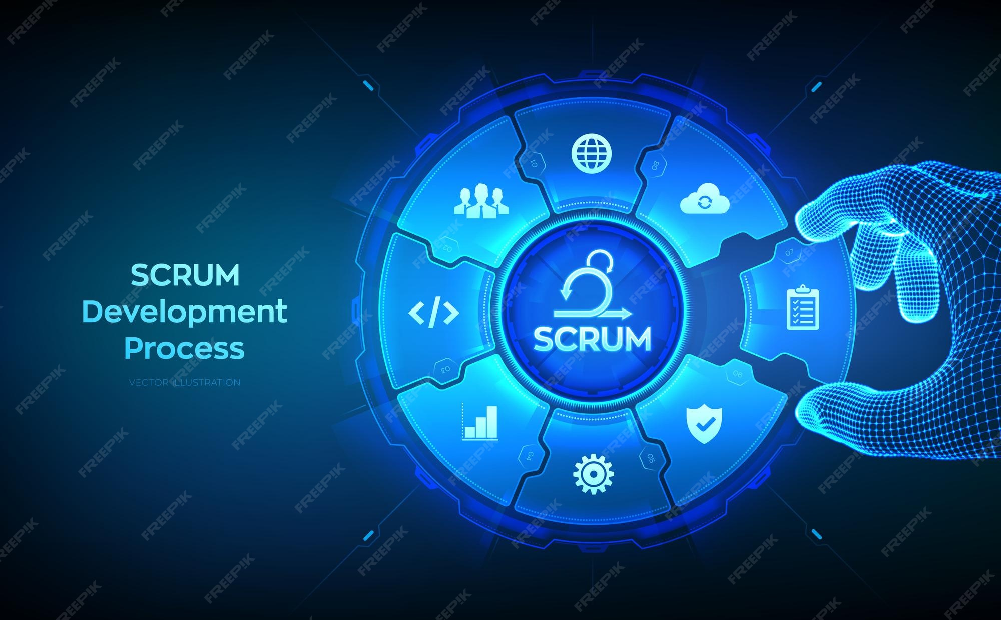 Premium Vector Scrum Agile Development Methodology Process Iterative