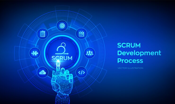 Premium Vector Scrum Agile Development Methodology Process