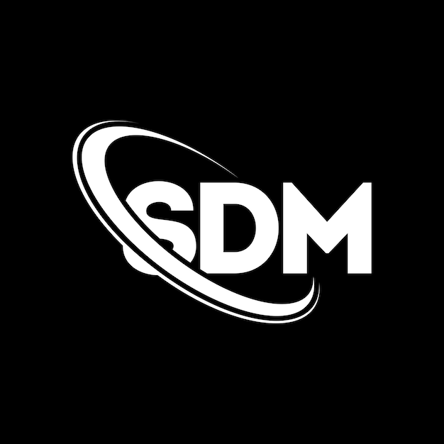 Premium Vector Sdm Logo Sdm Letter Sdm Letter Logo Design Initials Sdm Logo Linked With Circle