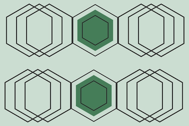 Premium Vector | Seamless geometric pattern with hexagons vector ... Premium Vector | Seamless geometric pattern with hexagons vector ...