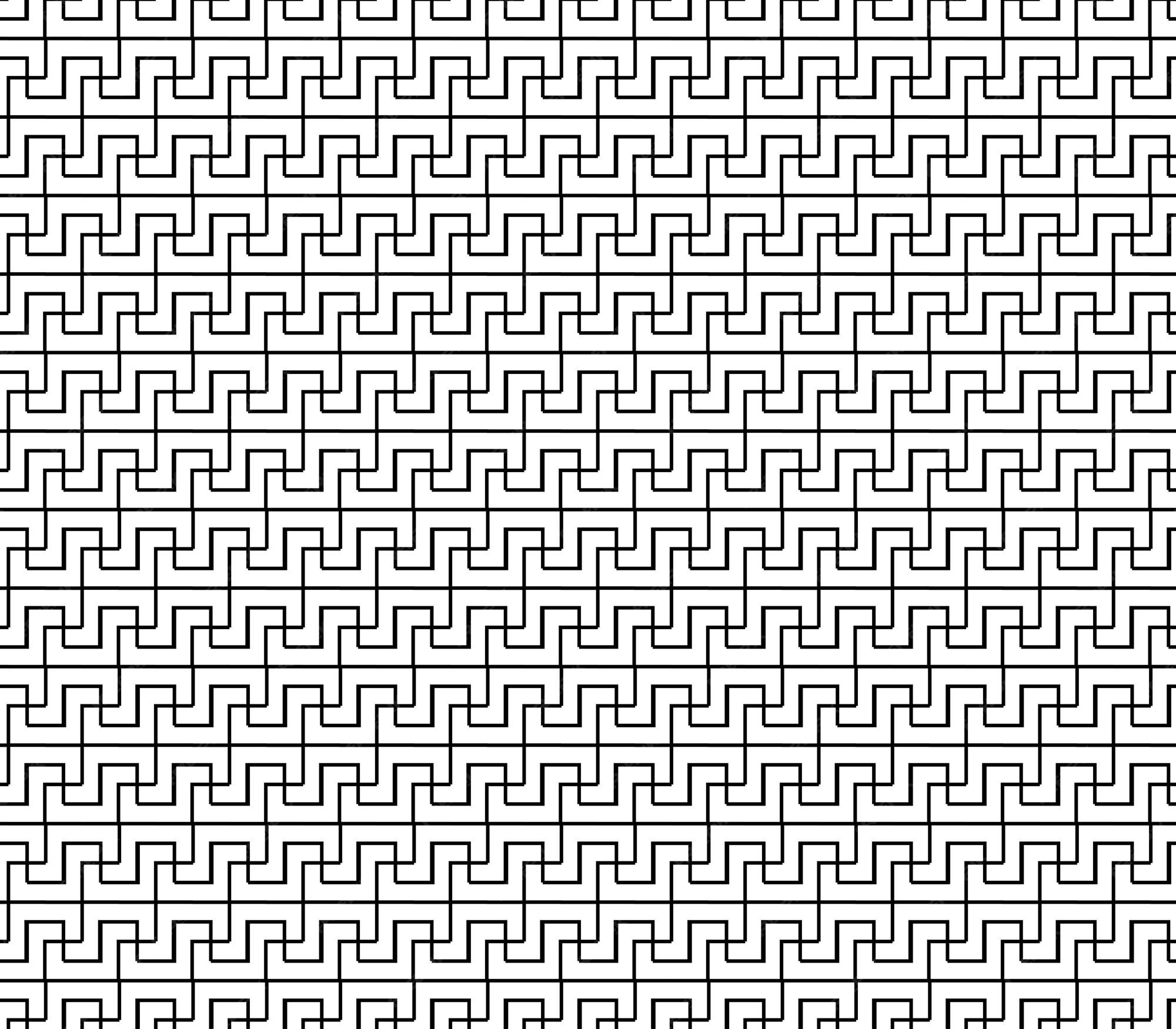 Premium Vector Seamless Geometric Stylish Line Circle Pattern Texture