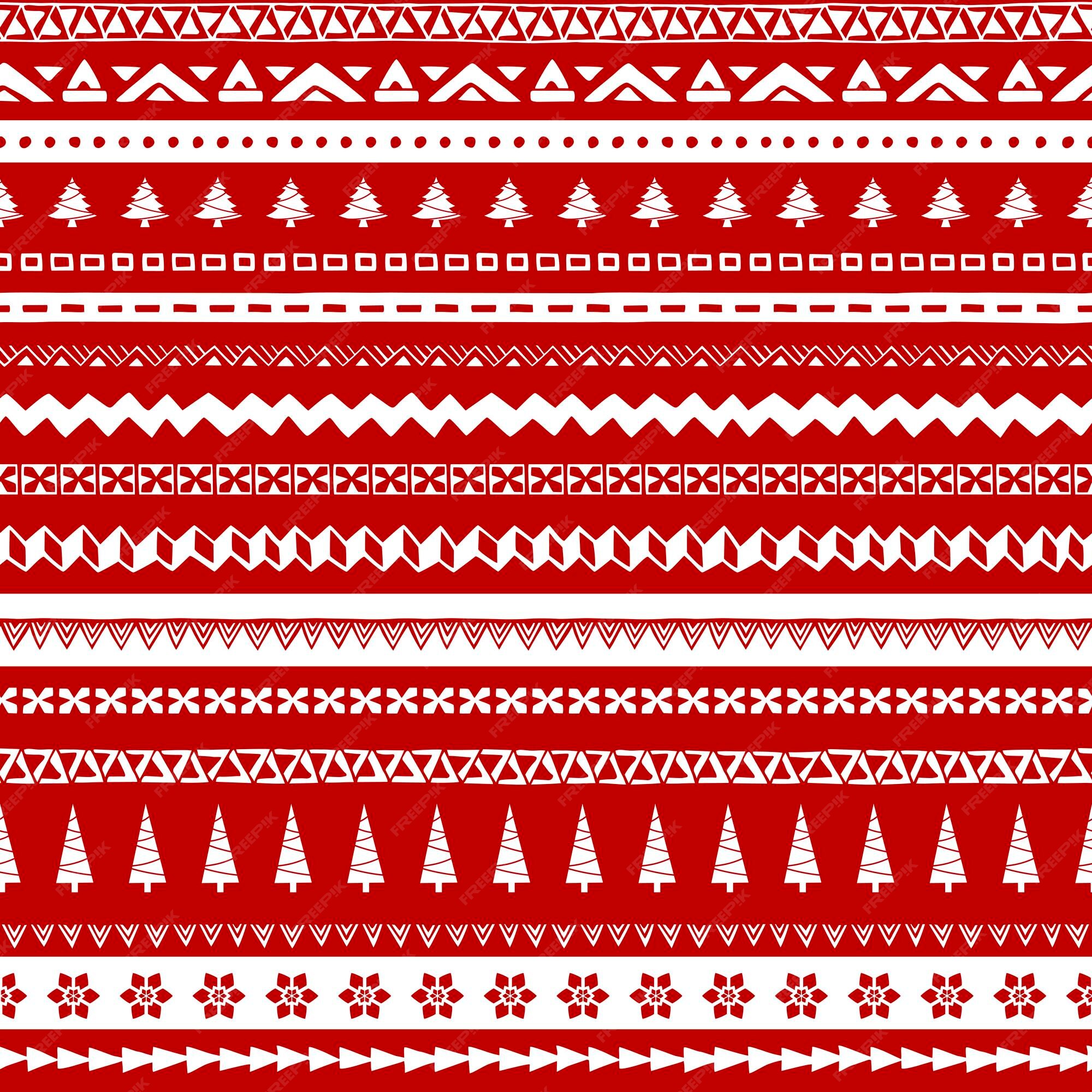 Premium Vector | Seamless monochrome christmas pattern Premium Vector | Seamless monochrome christmas pattern