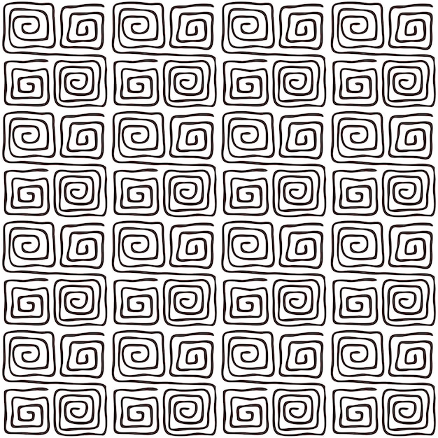 Premium Vector | Seamless pattern ethnic background spirals Premium Vector | Seamless pattern ethnic background spirals