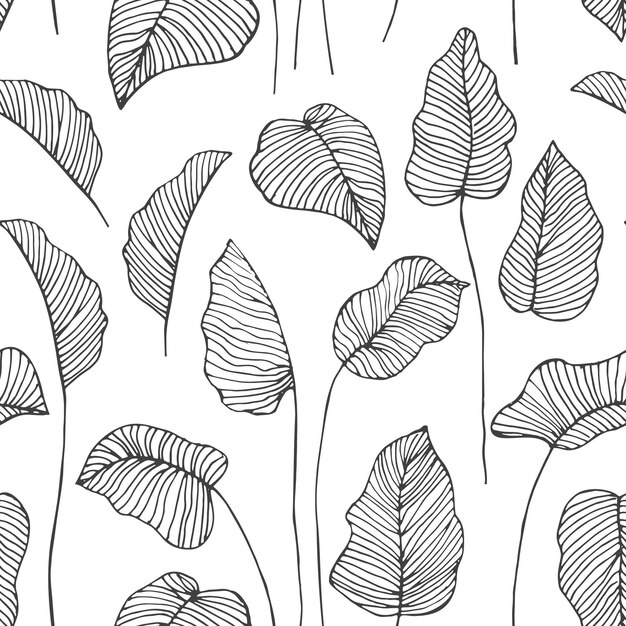 Premium Vector Seamless Pattern Delicate Flowers Of Lilies Of The