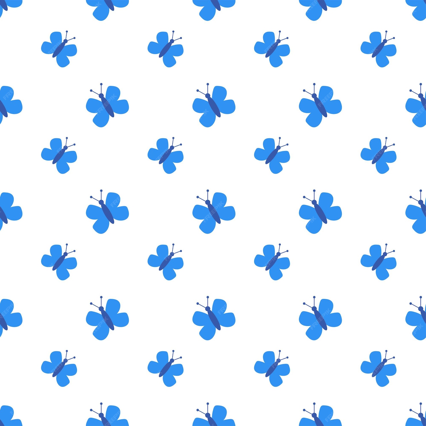 Premium Vector | Seamless pattern with doodle butterflies on white ... Premium Vector | Seamless pattern with doodle butterflies on white ...
