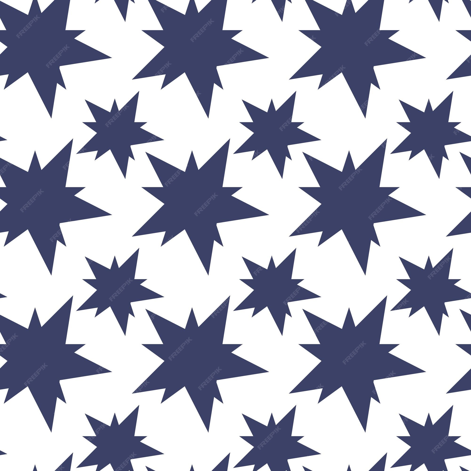Premium Vector Seamless Star Monochrome Background