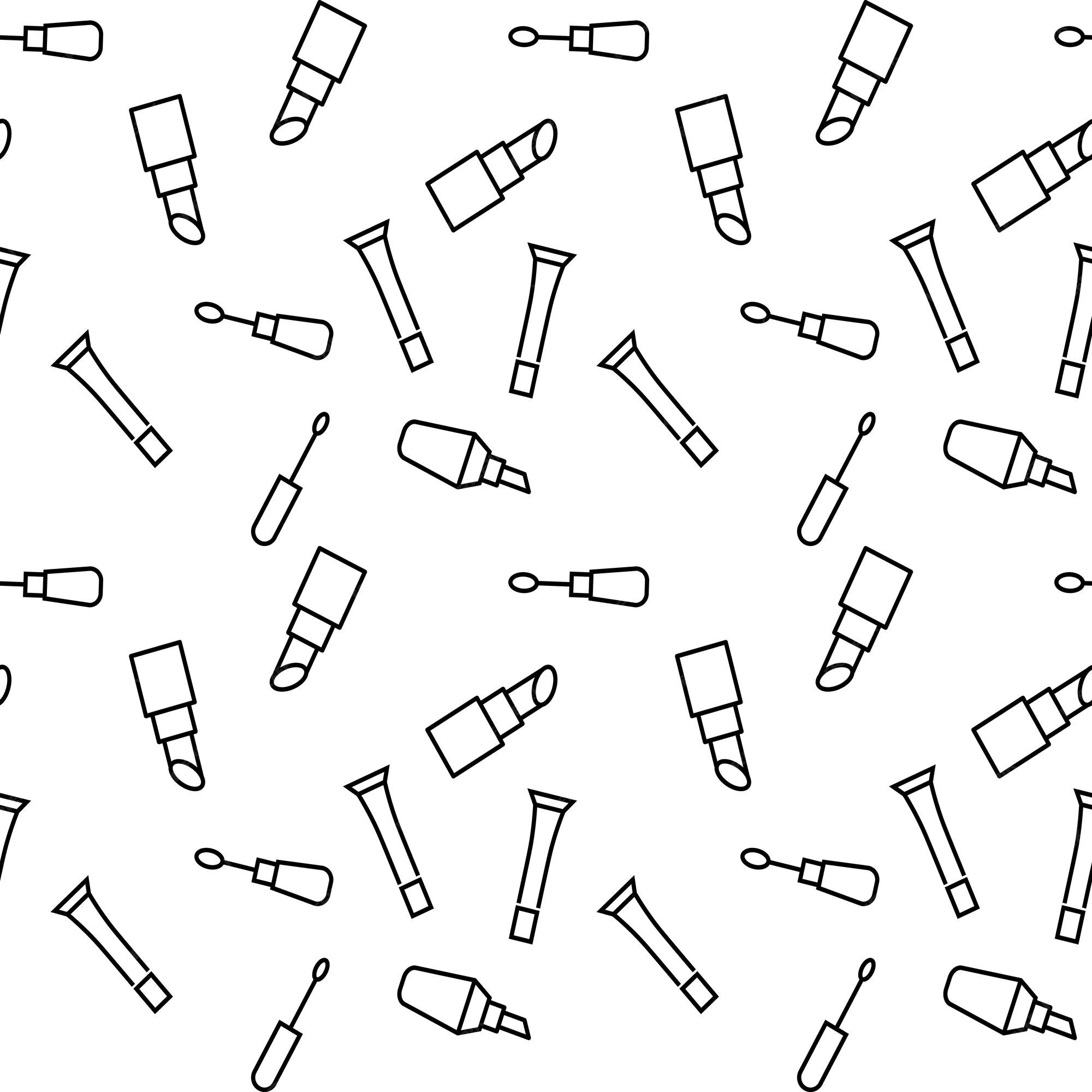 Premium Vector Seamless Vector Repeating Pattern Of Lip Stick Lip Tint Lip Gloss