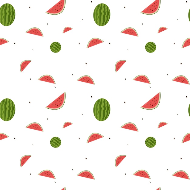 Premium Vector | Seamless watermelons pattern Vector background Premium Vector | Seamless watermelons pattern Vector background