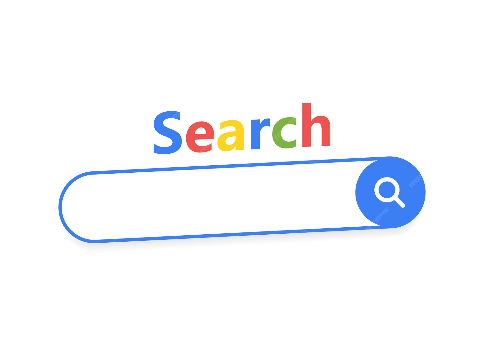 웹 사이트 또는 브라우저에 대한 검색 바 기하학적 배지 웹 Ui 디자인 요소 텍스트 필드 및 검색 버튼 벡터 일러스트 레이 션