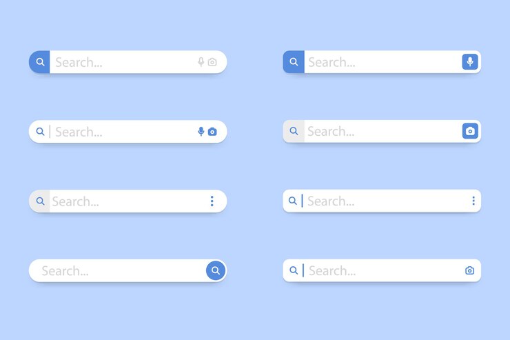 Premium Vector | Search bar icon set Search form with shadow Ready ...