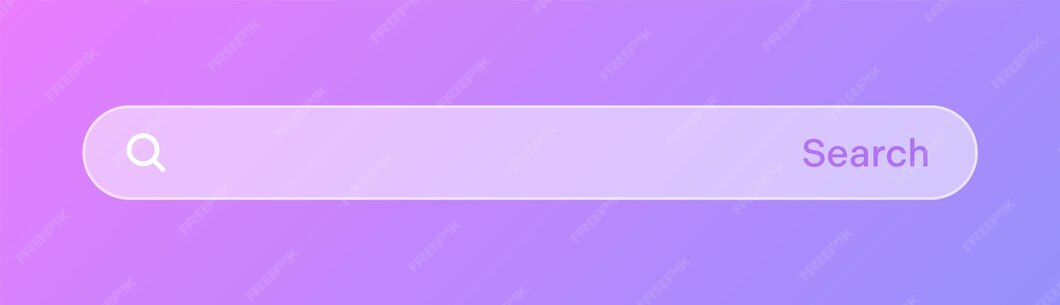 Premium Vector | Search bar with round corners Internet browser engine with search box address ...
