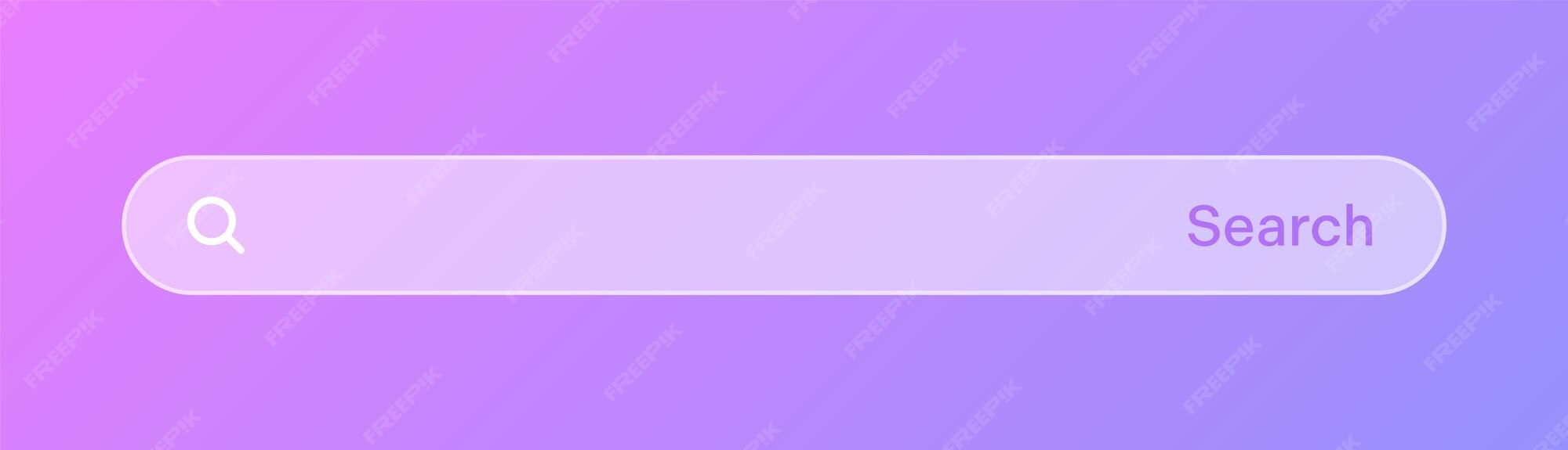 Premium Vector | Search bar with round corners Internet browser engine with search box address ...