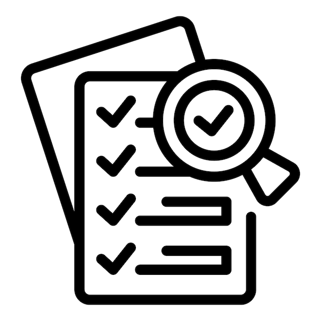 Premium Vector | Search document icon outline vector loan credit ... Premium Vector | Search document icon outline vector loan credit ...