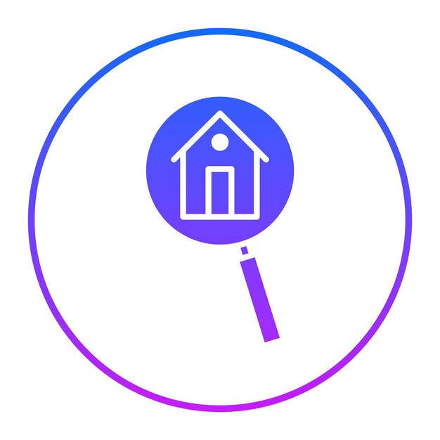 Premium Vector | Search House Vector Illustration Premium Vector | Search House Vector Illustration