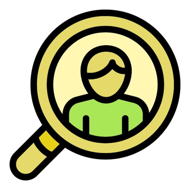 Premium Vector | Search person icon outline vector recruit job ... Premium Vector | Search person icon outline vector recruit job ...