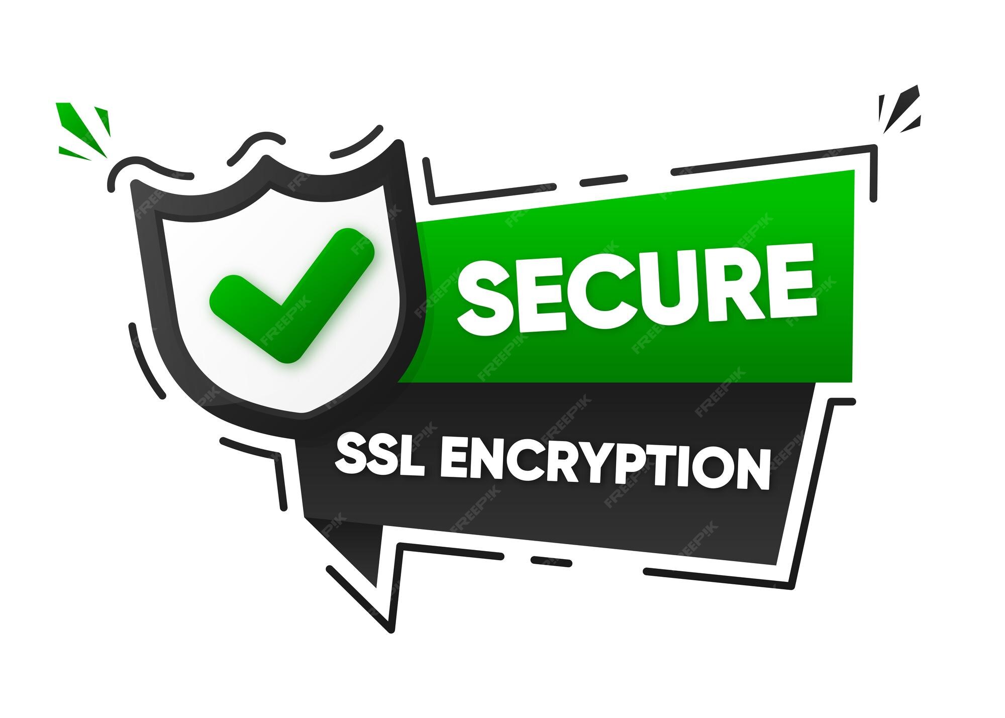 Premium Vector Secure Ssl Encryption Label Of Secured Ssl Shield