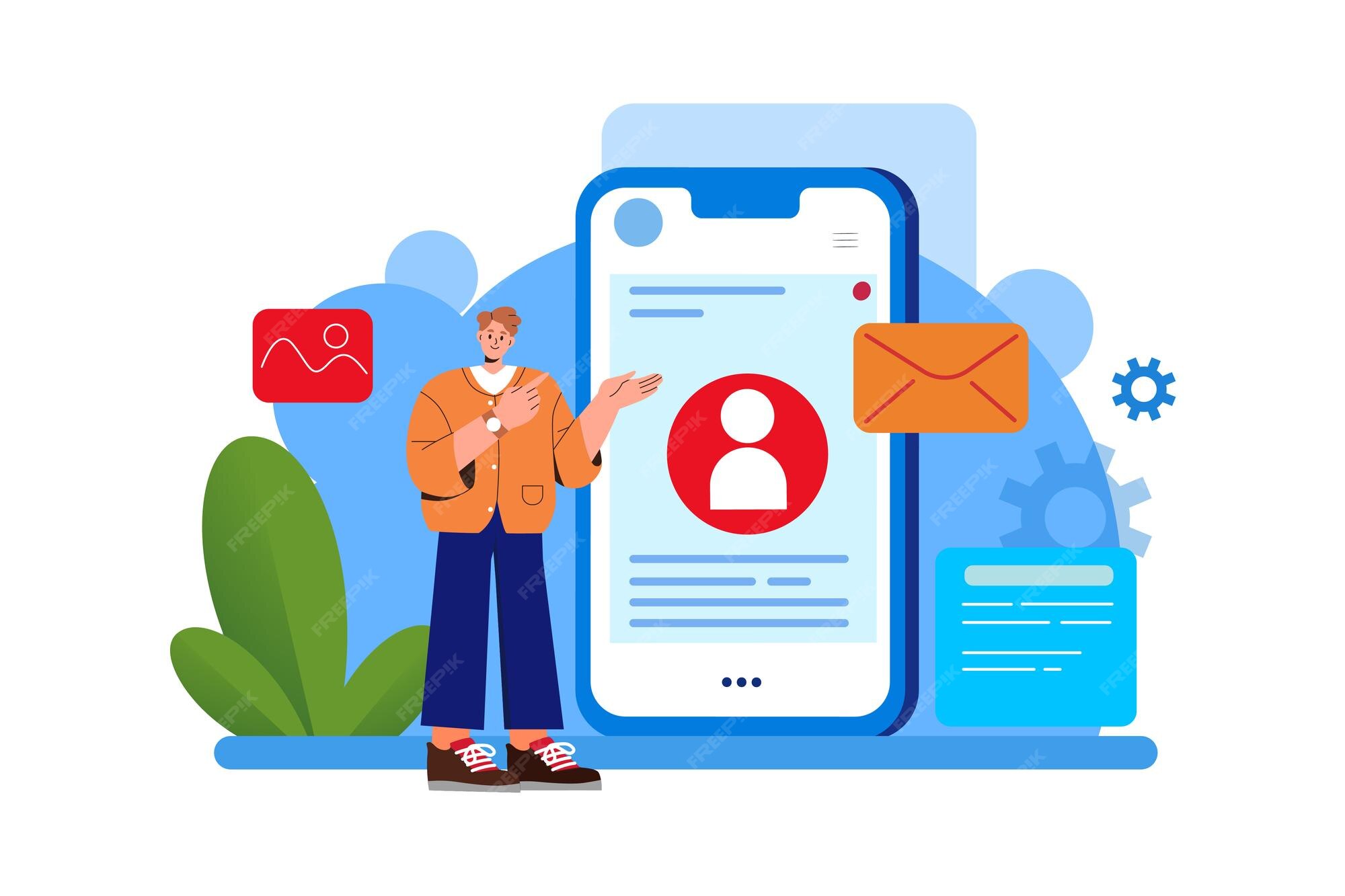 Premium Vector | Securing personal data Premium Vector | Securing personal data