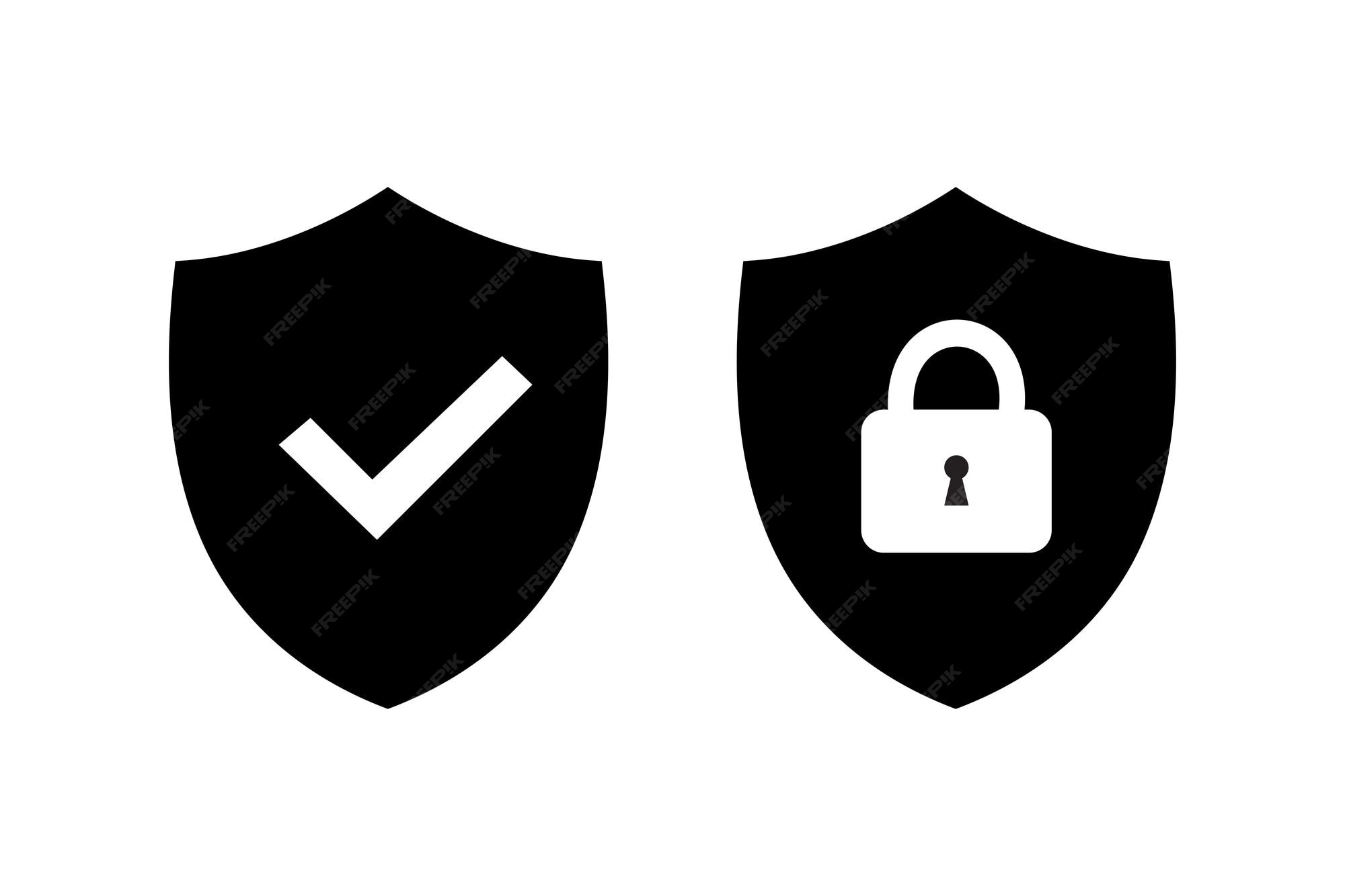 Premium Vector | Security shield icons Padlocks icons Safety shield ... Premium Vector | Security shield icons Padlocks icons Safety shield ...