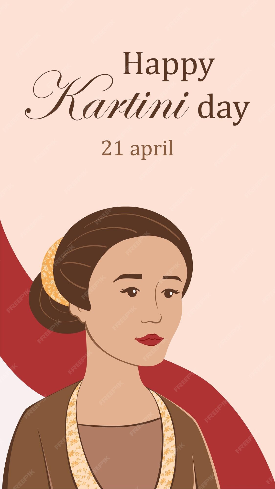 Premium Vector | Selamat hari kartini translation happy kartini day Premium Vector | Selamat hari kartini translation happy kartini day