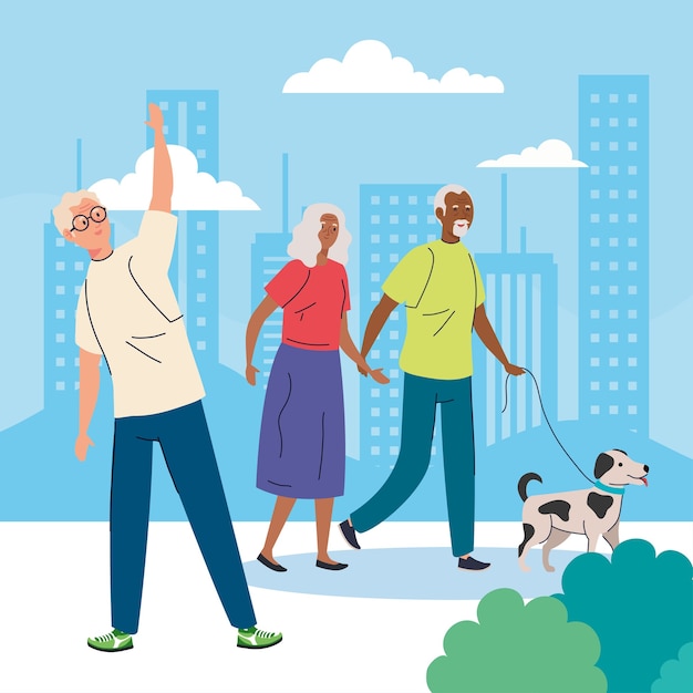 Premium Vector | Senior people doing different activities and hobbies ... Premium Vector | Senior people doing different activities and hobbies ...
