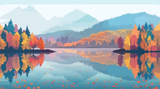 Serene Mountain Lake Reflection | Premium AI-generated vector Serene Mountain Lake Reflection | Premium AI-generated vector