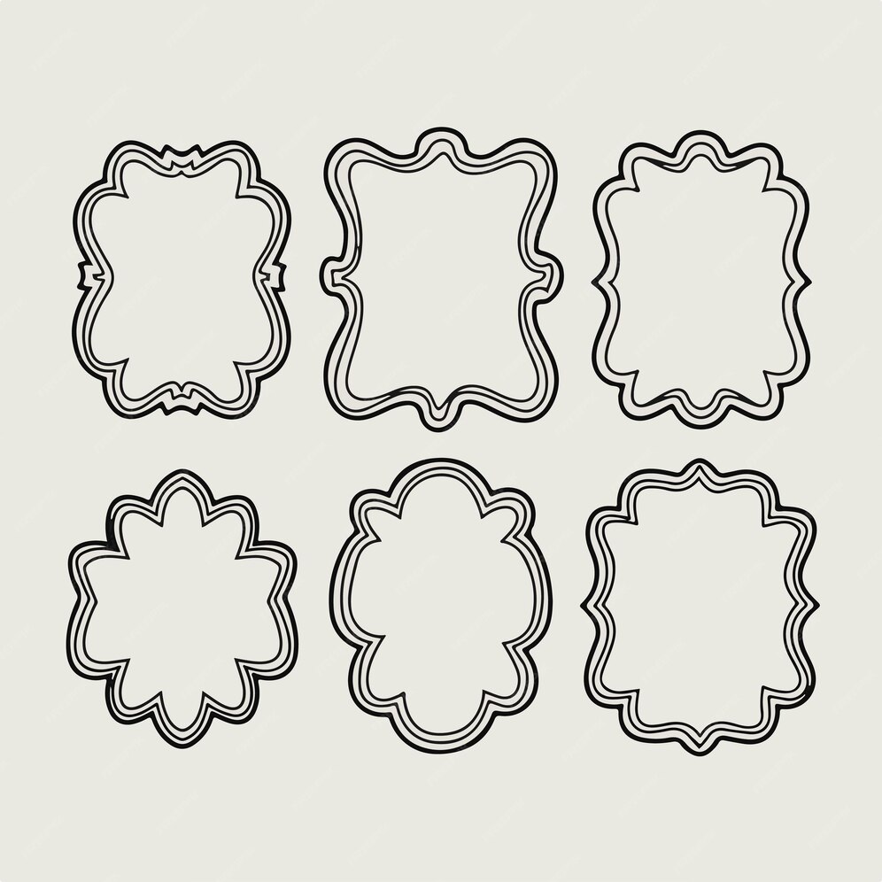 A series of different designs of different shapes and sizes | Premium ... A series of different designs of different shapes and sizes | Premium ...