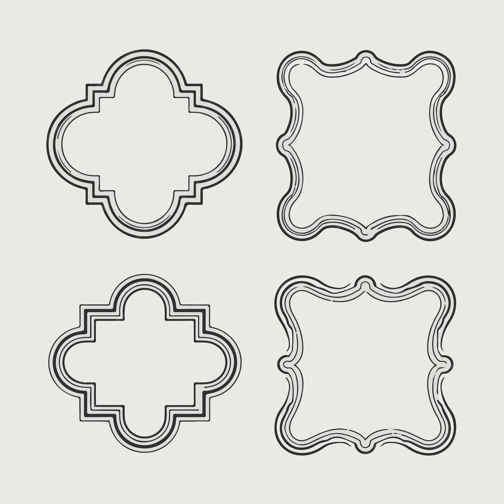 A series of different shapes and shapes | Premium AI-generated vector A series of different shapes and shapes | Premium AI-generated vector