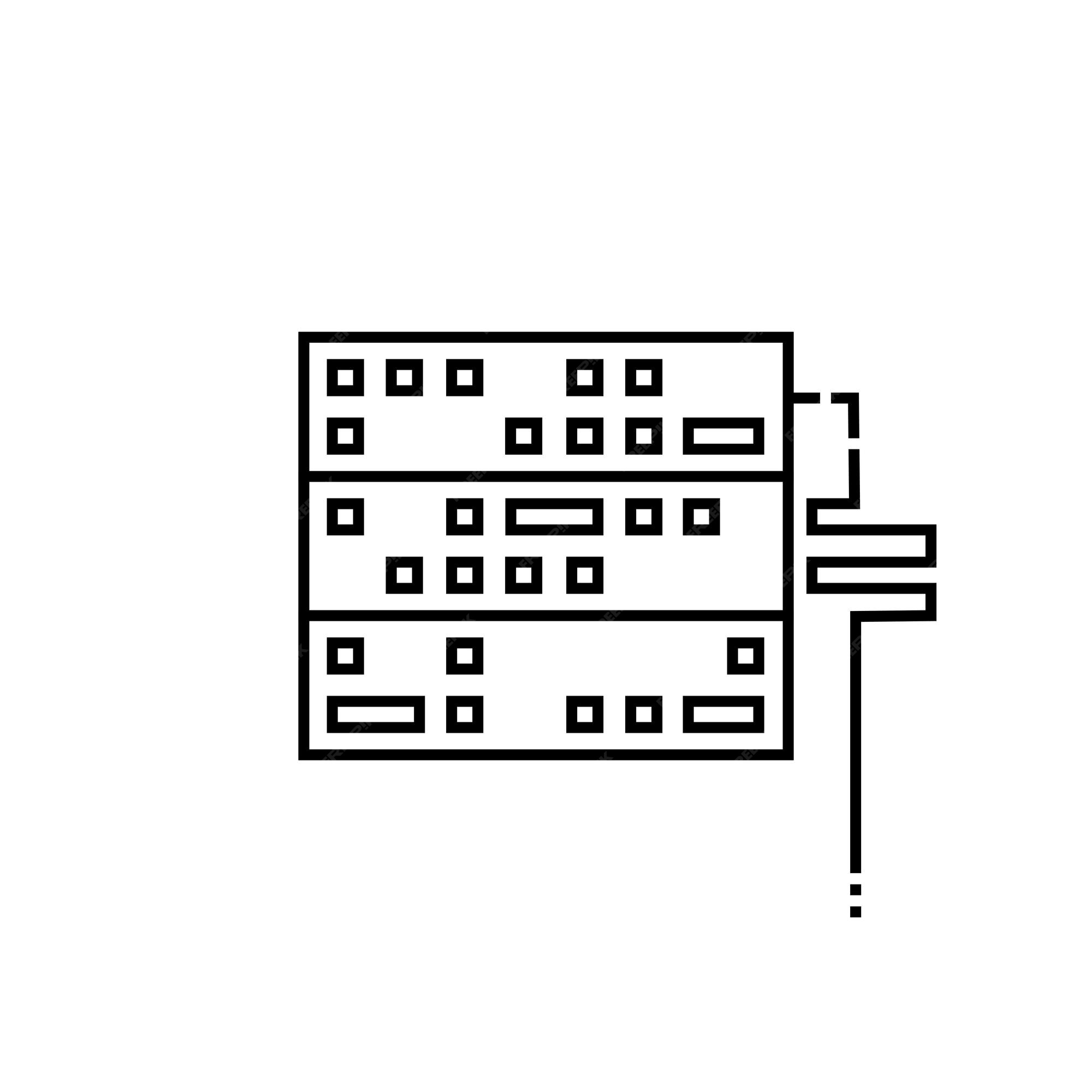 Premium Vector Server Data Web Hosting Isolated Flat Web Mobile Icon Vector Sign Symbol Button