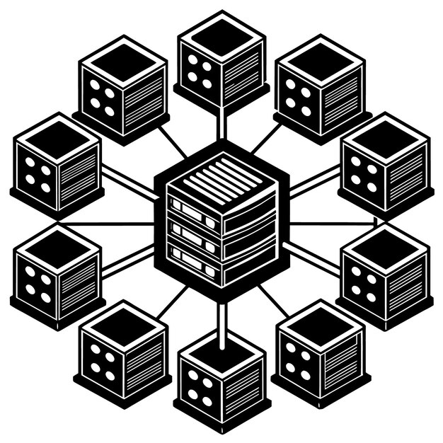 Premium Vector | Server Networking in Datacenter Optimize Data Management Premium Vector | Server Networking in Datacenter Optimize Data Management