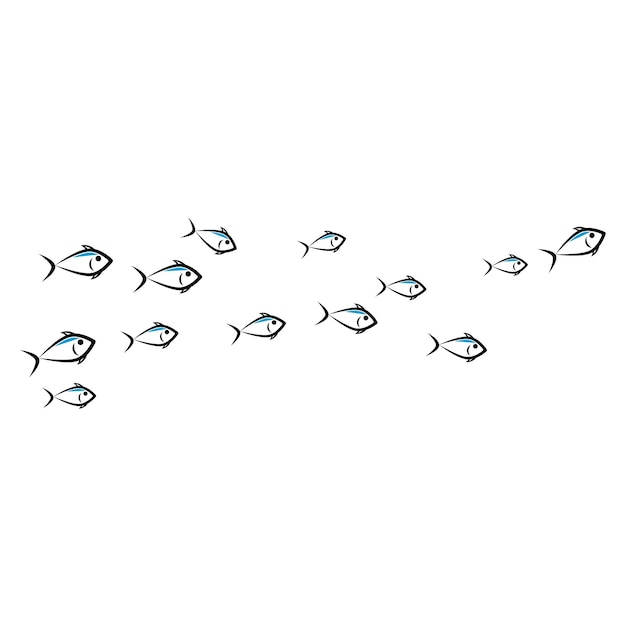 Premium Vector | Set of abstract fish background template vector ... Premium Vector | Set of abstract fish background template vector ...