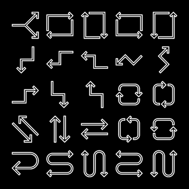 Premium Vector | Set of arrow vector Premium Vector | Set of arrow vector