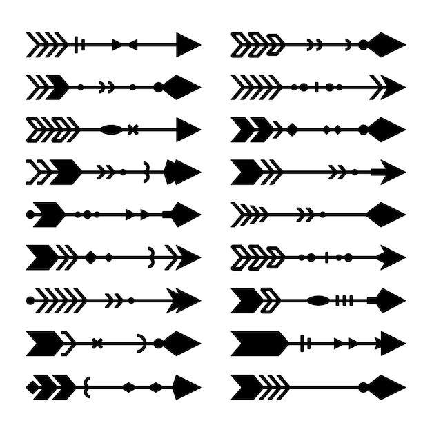 Premium Vector | Set of arrow vector Premium Vector | Set of arrow vector