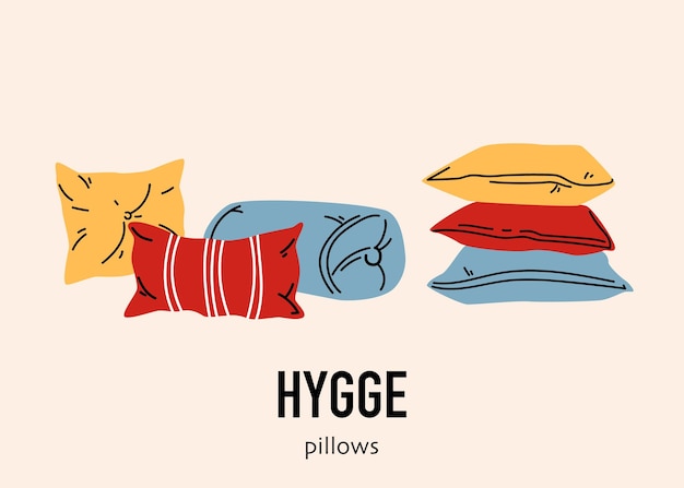 Premium Vector | Set of colored decorative cushions for sofa and bed ... Premium Vector | Set of colored decorative cushions for sofa and bed ...