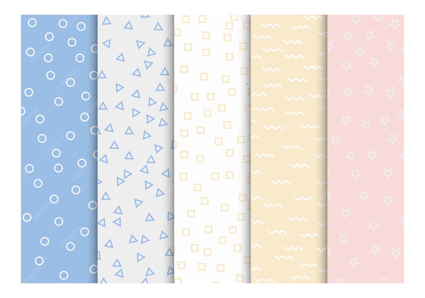 Premium Vector | Set of colorful background pattern template Premium Vector | Set of colorful background pattern template