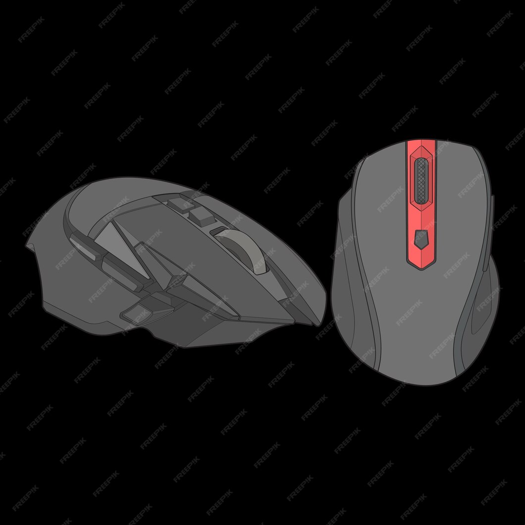 Premium Vector Set Of Coloring Computer Mouse Outline Drawing Vector Computer Mouse In A