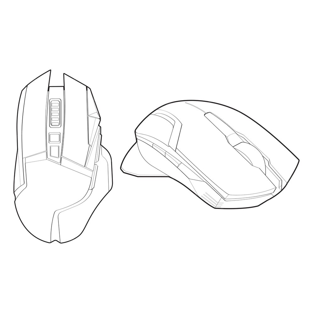 Premium Vector Set Of Computer Mouse Outline Drawing Vector Computer