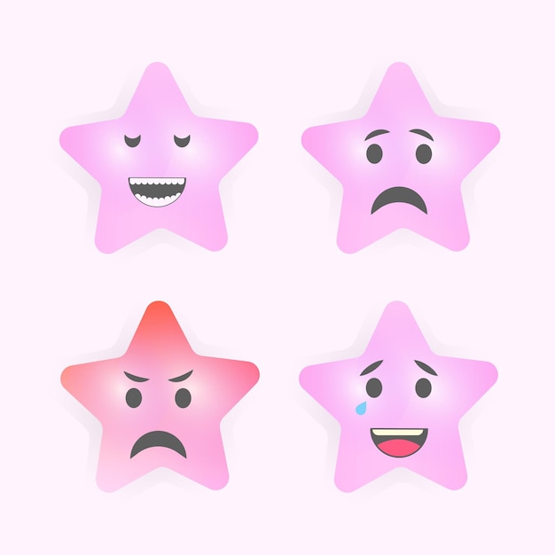 Premium Vector | Set of cute face expressions Premium Vector | Set of cute face expressions