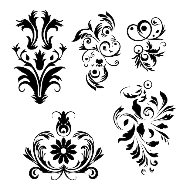 Premium Vector | Set decorative vintage vector Premium Vector | Set decorative vintage vector