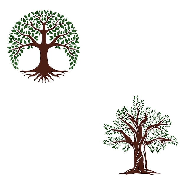 Premium Vector | Set of different tree design Premium Vector | Set of different tree design