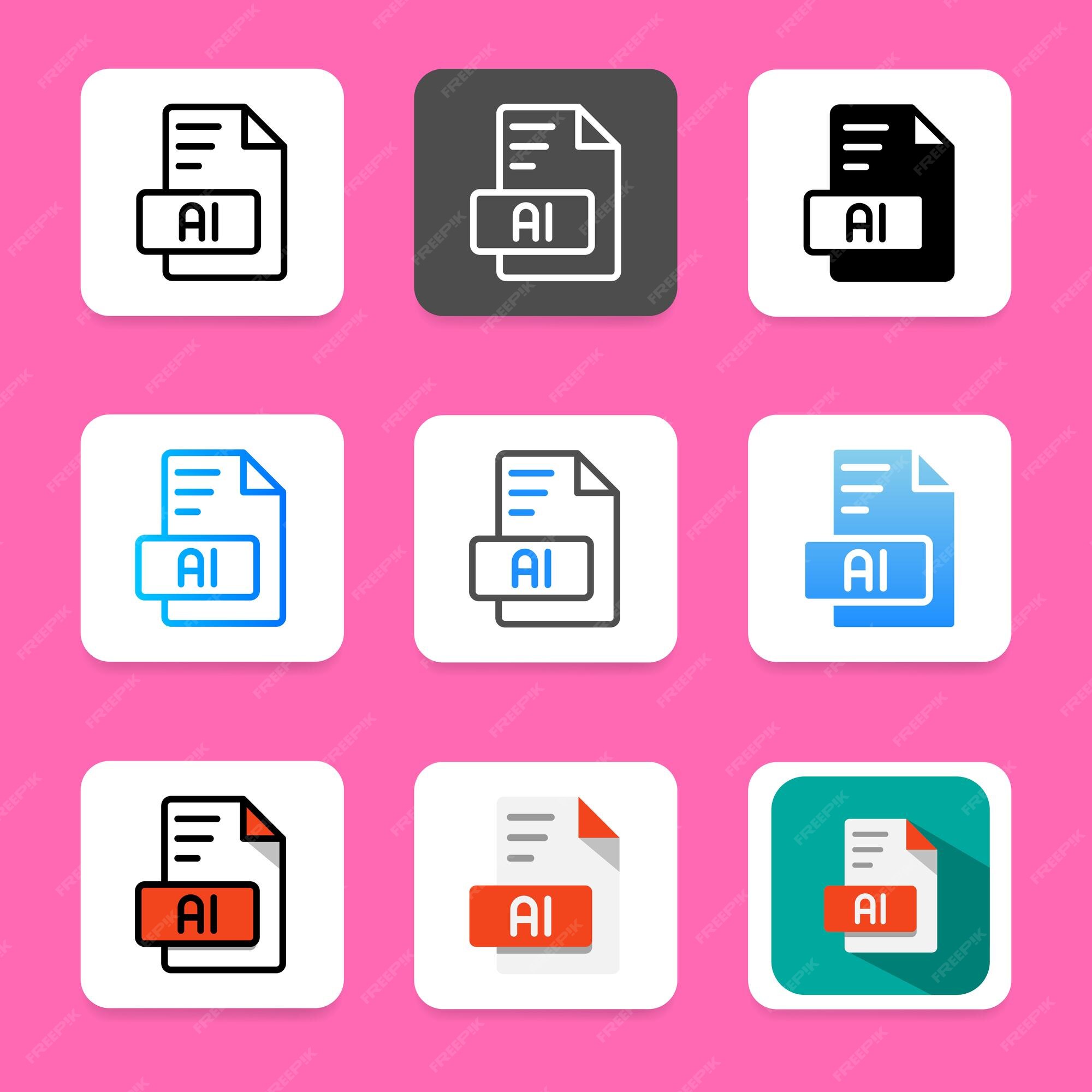 Premium Vector | Set document file design icon extension format files type can be used for ...
