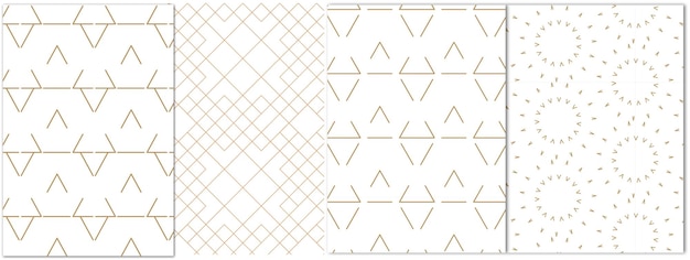Premium Vector | Set of geometric seamless patterns abstract geometric ... Premium Vector | Set of geometric seamless patterns abstract geometric ...