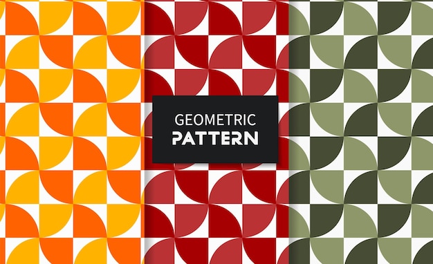 Premium Vector | Set of geometric seamless patterns. vector Premium Vector | Set of geometric seamless patterns. vector