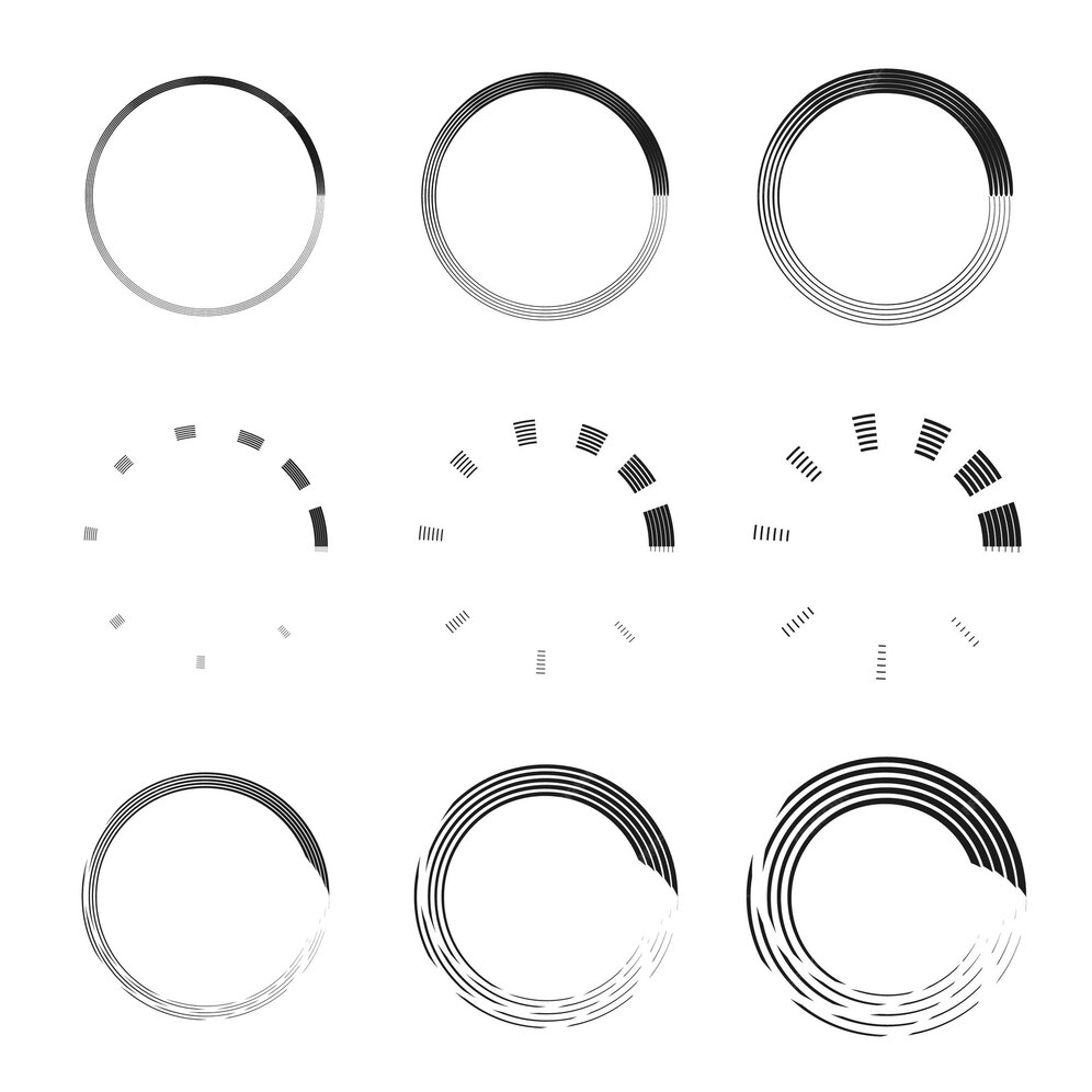 Premium Vector | Set of grunge circles vector grunge round shapes ... Premium Vector | Set of grunge circles vector grunge round shapes ...