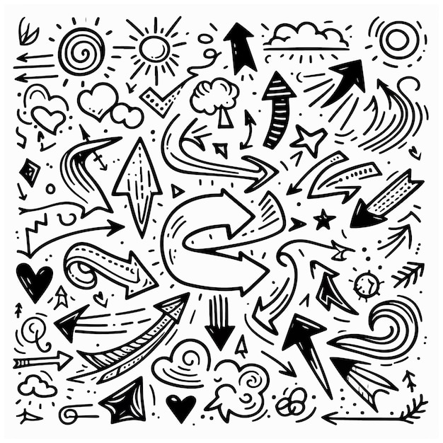 Premium Vector | Set of Hand drawn vector Design Premium Vector | Set of Hand drawn vector Design