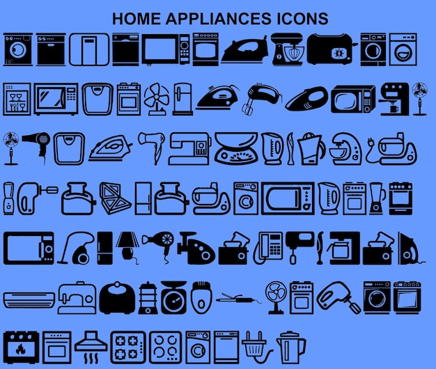 Premium Vector | Set of home appliance vector Premium Vector | Set of home appliance vector
