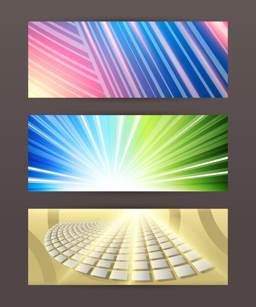 Premium Vector | Set of horizontal banner header website36 Premium Vector | Set of horizontal banner header website36