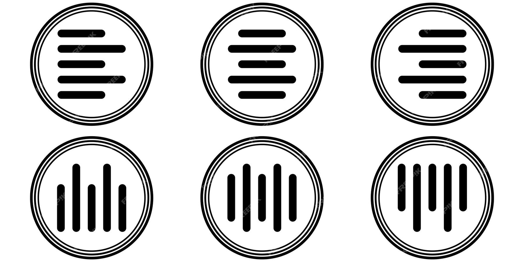 Premium Vector | Set icons horizontal and vertical alignment ... Premium Vector | Set icons horizontal and vertical alignment ...