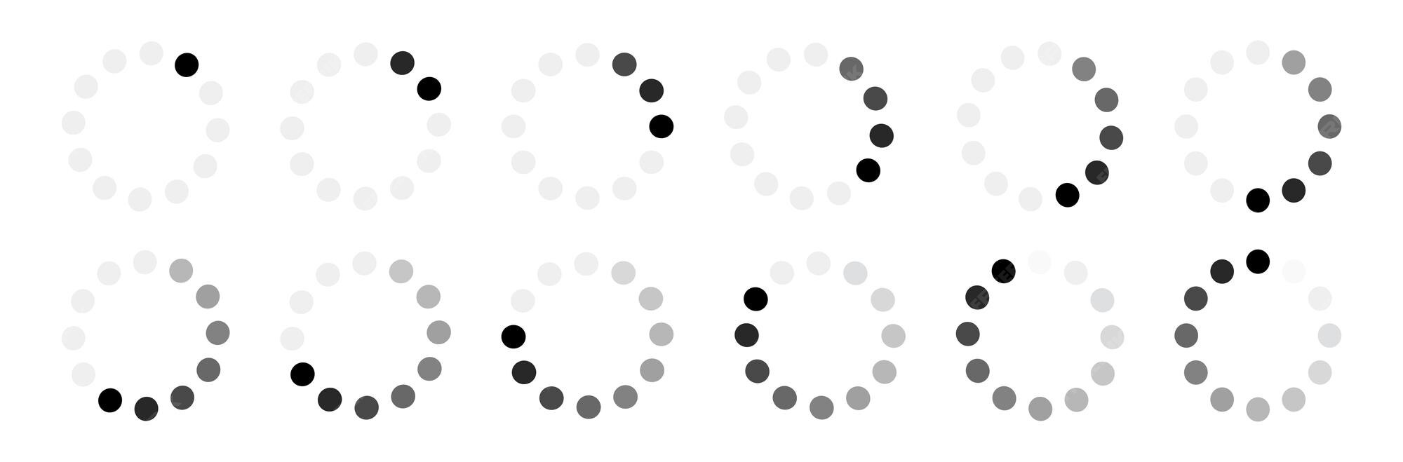 Premium Vector Set Loading Bar Icons Progress Bar Loading Signs Buffer Loader Or Preloader