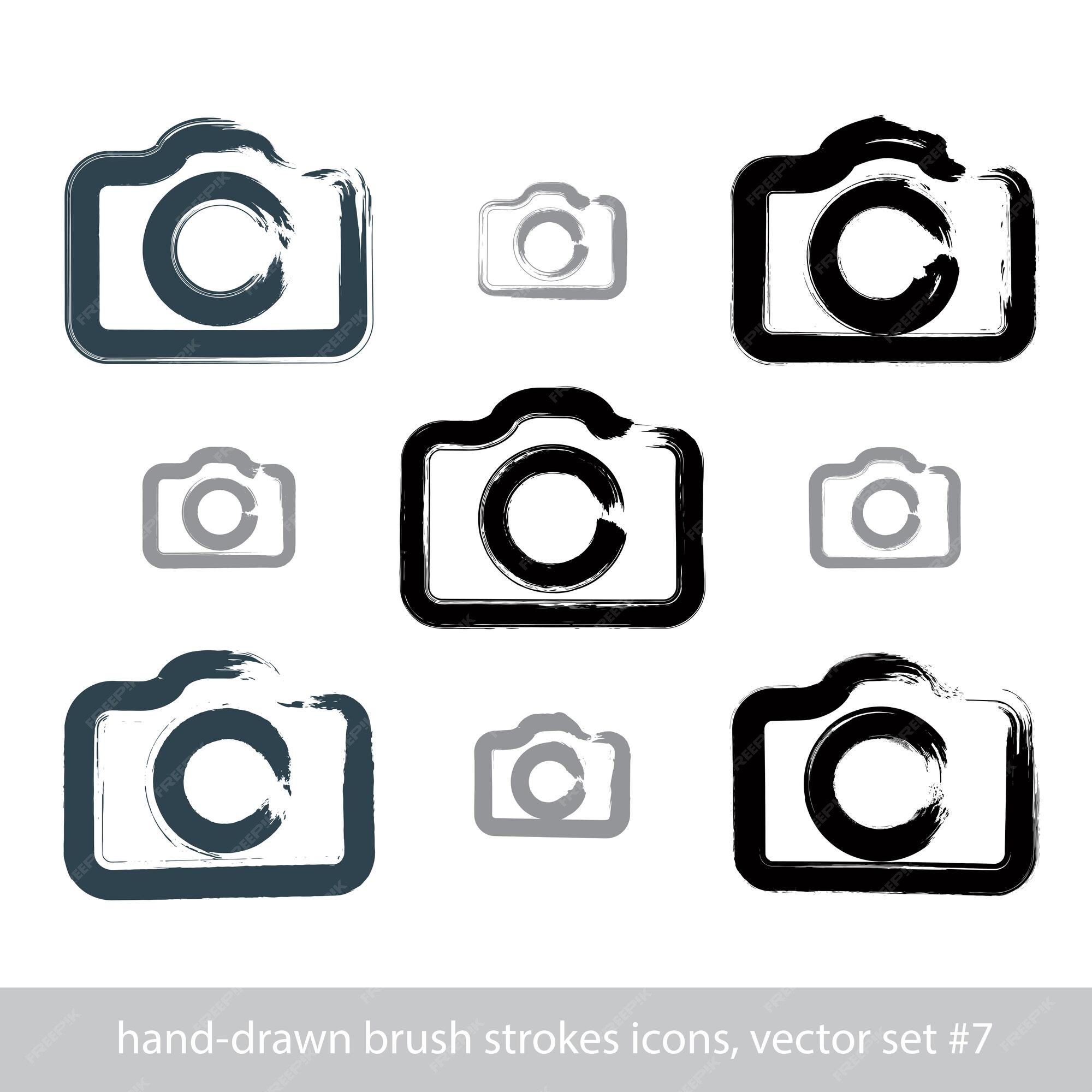 Premium Vector | Set of realistic ink hand-drawn stroke vector digital ... Premium Vector | Set of realistic ink hand-drawn stroke vector digital ...